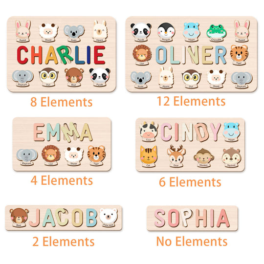 Wooden Custom Name Puzzles, Personalized Name Puzzles – Woodemon