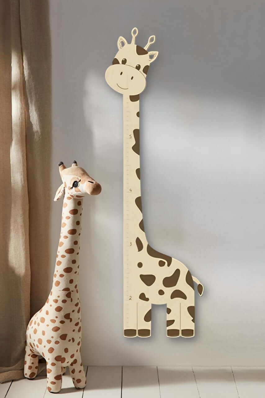 Wooden Giraffe Growth Chart Height Ruler for Kids – Woodemon