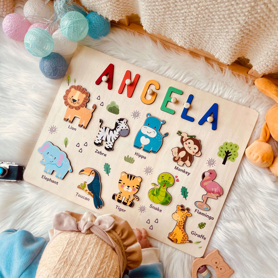 Wooden Custom Name Puzzles, Personalized Name Puzzles – Woodemon
