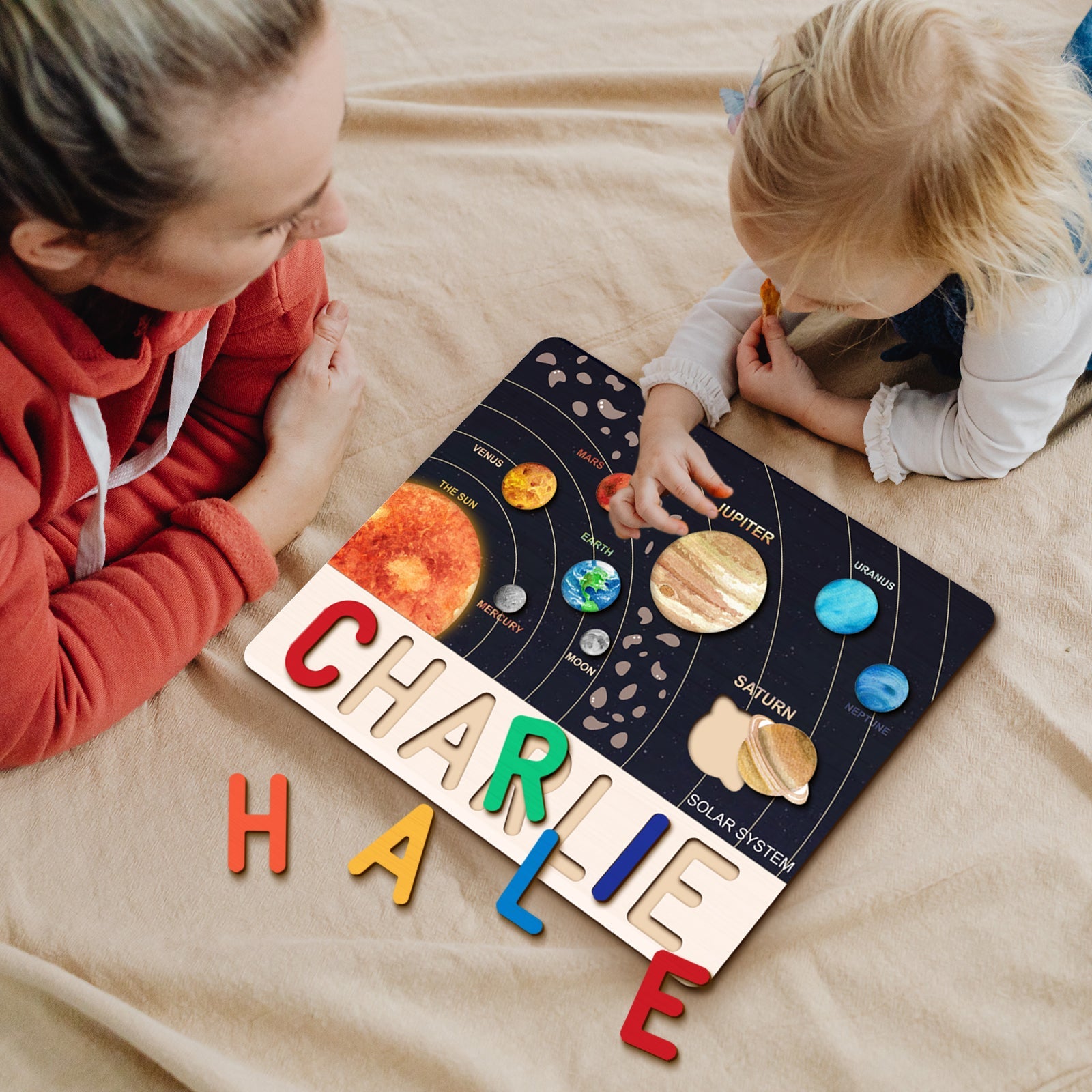 Solar System Series Personalized Name Puzzles – Woodemon